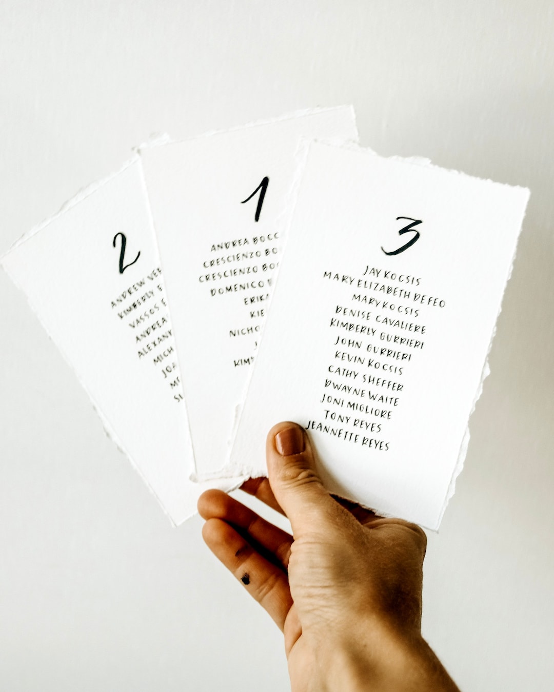 Wedding Handwritten Table Seating Chart - Etsy