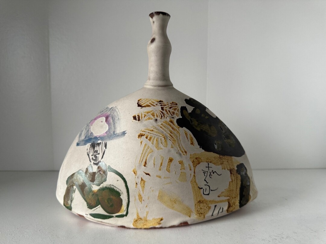 A Rare Gilbert Portanier Vase, With Beautiful Paintings, French 1976 ...