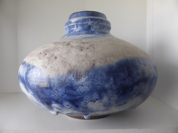 A Rare XL Carstens Design Vase With Special Lava Decor Form - Etsy