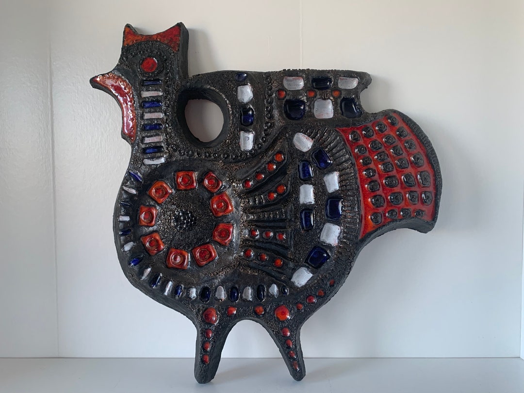 A Very Rare Perignem/amphora Ceramic Wall Plate of a Nice ...