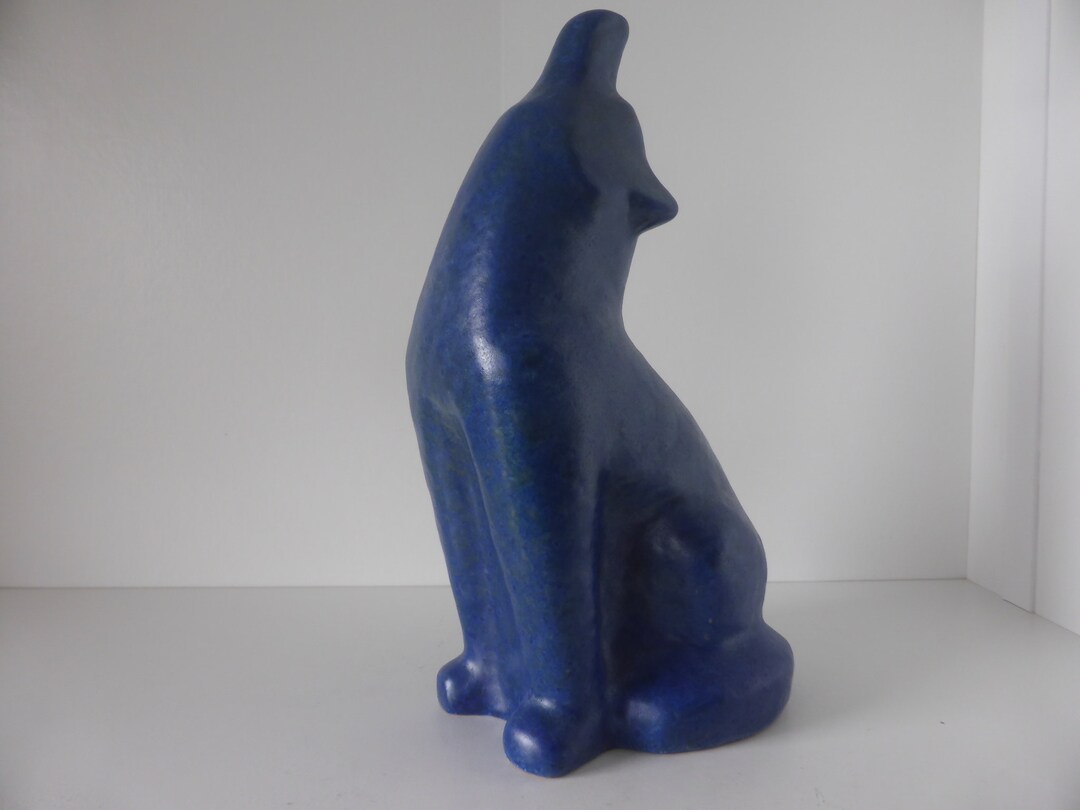 A Beautiful Ceramic Wolf From Karlsruhe Majolica, West Germany 1989. - Etsy