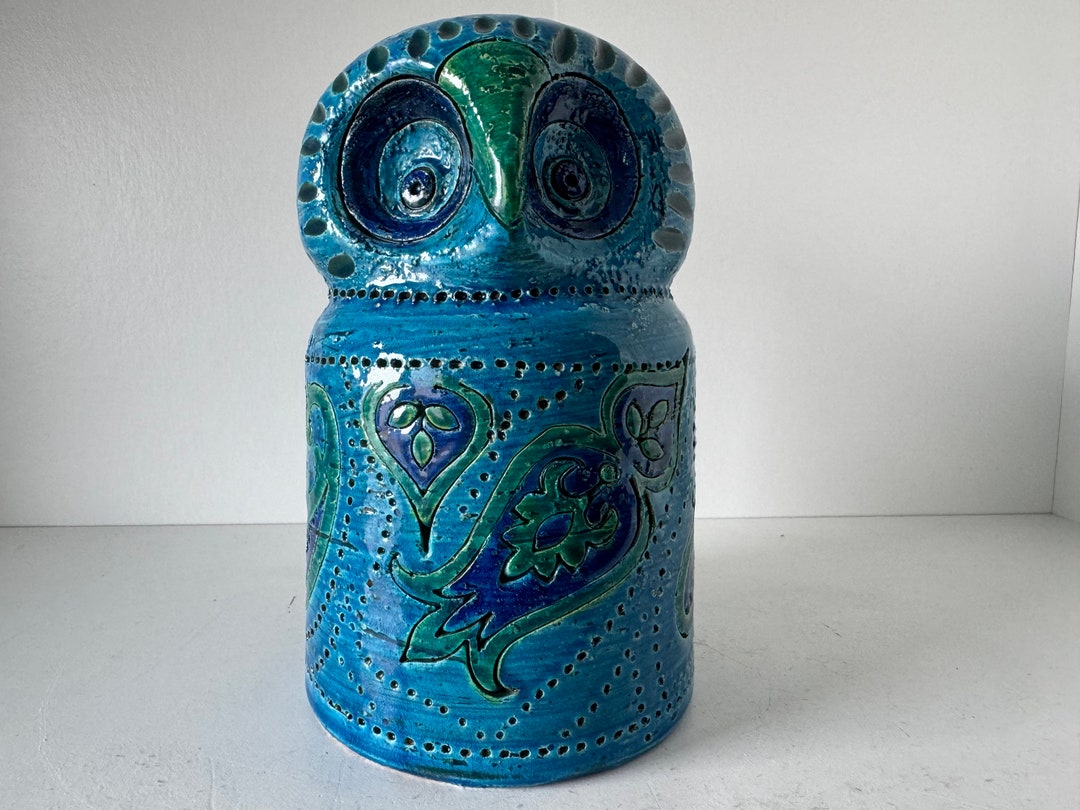 Reserved A Very Rare Bitossi Aldo Londi Owl Money Box, With the ...