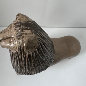 A Very Rare Ceramic Lion Sculpture From Emanuel artist Name Emiel ...