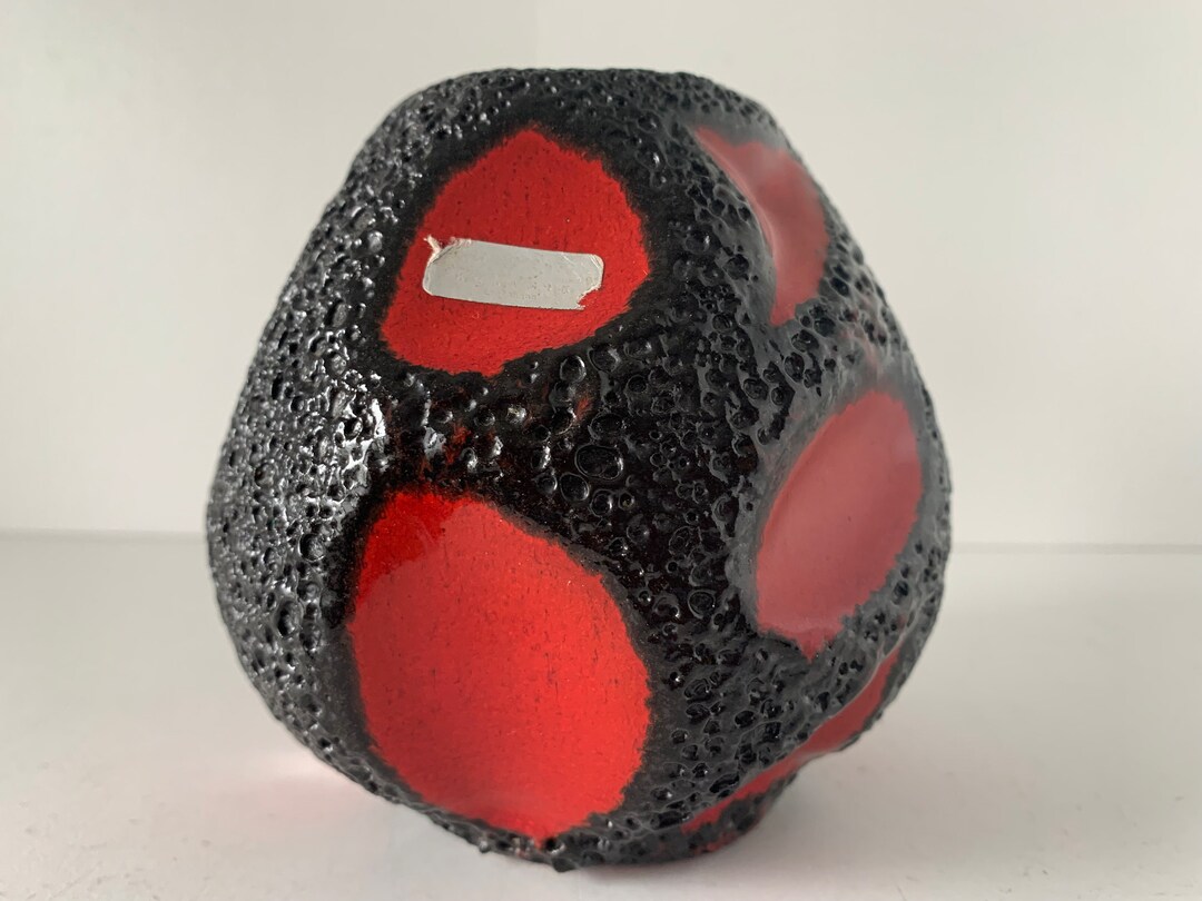 A Beautiful RED Roth Bal Fat Lava Vase With Form Number 308, West ...