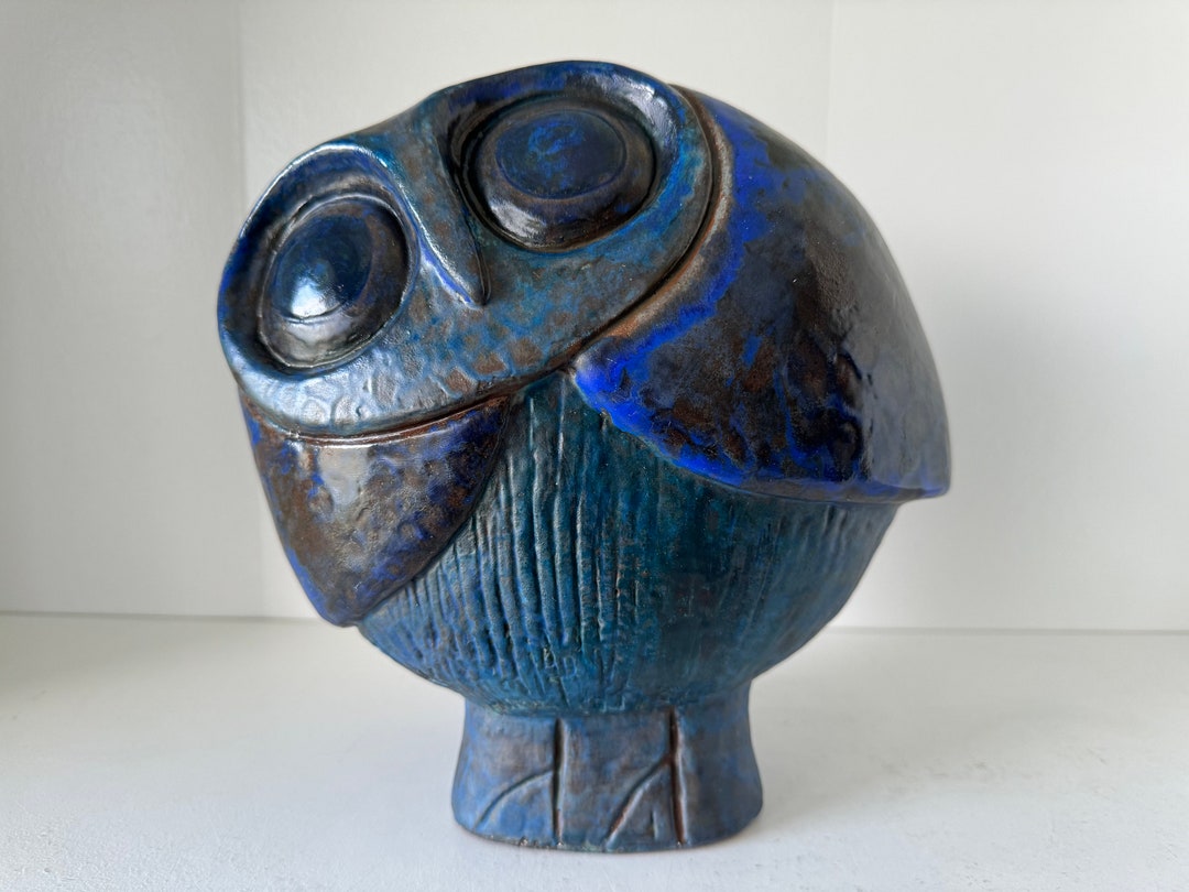 A Beautiful and Very Rare XL Eva Fritz Lindner Owl, West Germany 1960 ...