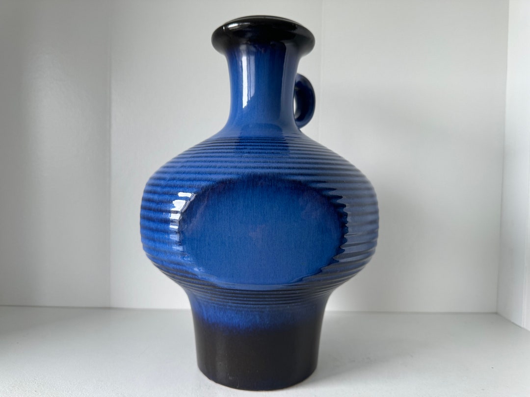 A Beautiful and Rare Blue Steuler/zyklon Vase, Form Number 168-30, West ...