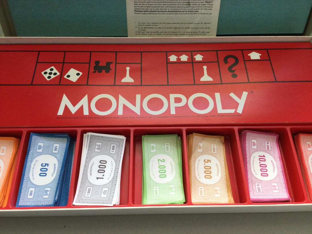 1978 Monopoly Old Monopoly Game, Game in French Parkers Brothers, 1970 ...