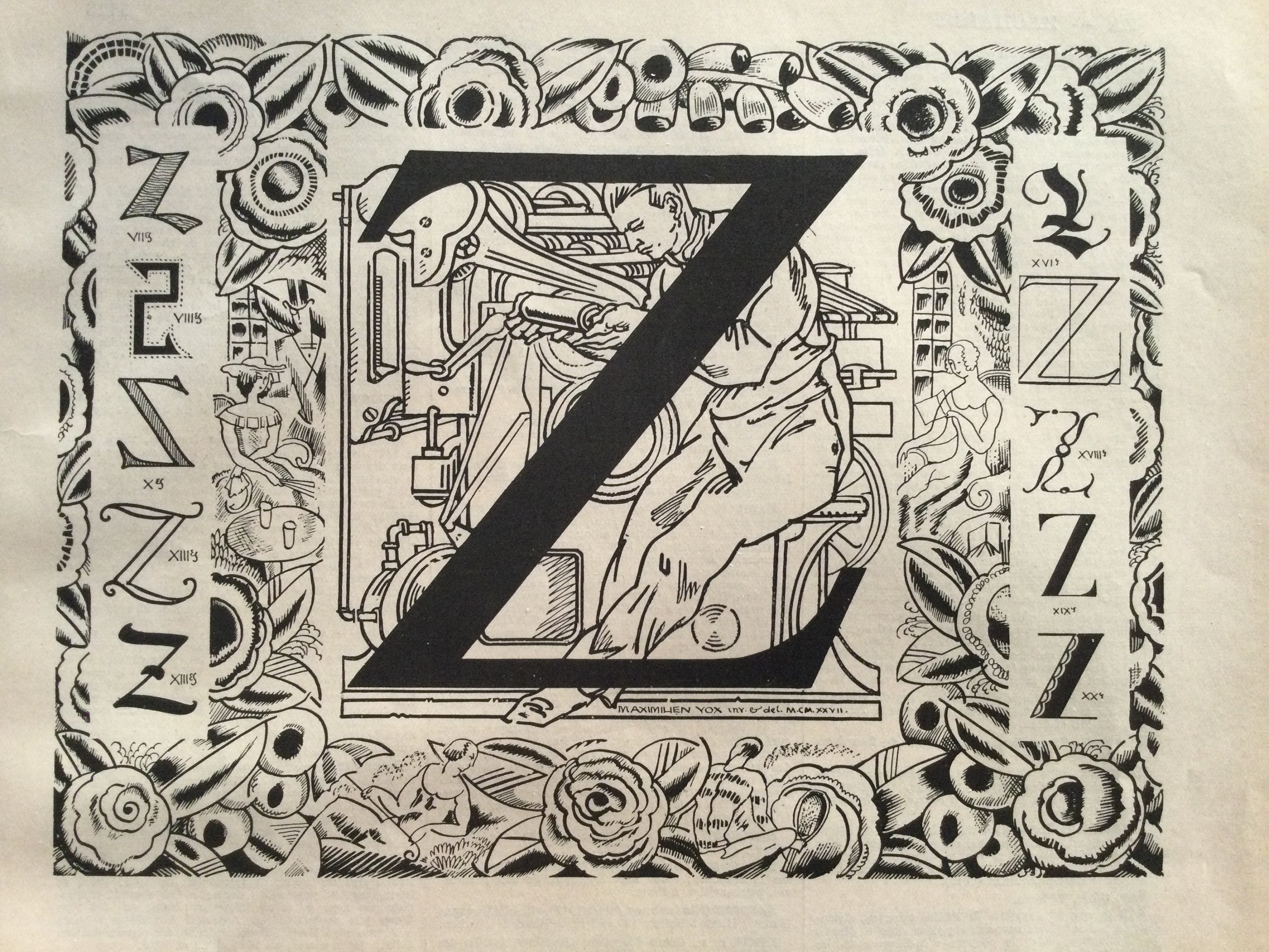 Calligraphy Letter Z
