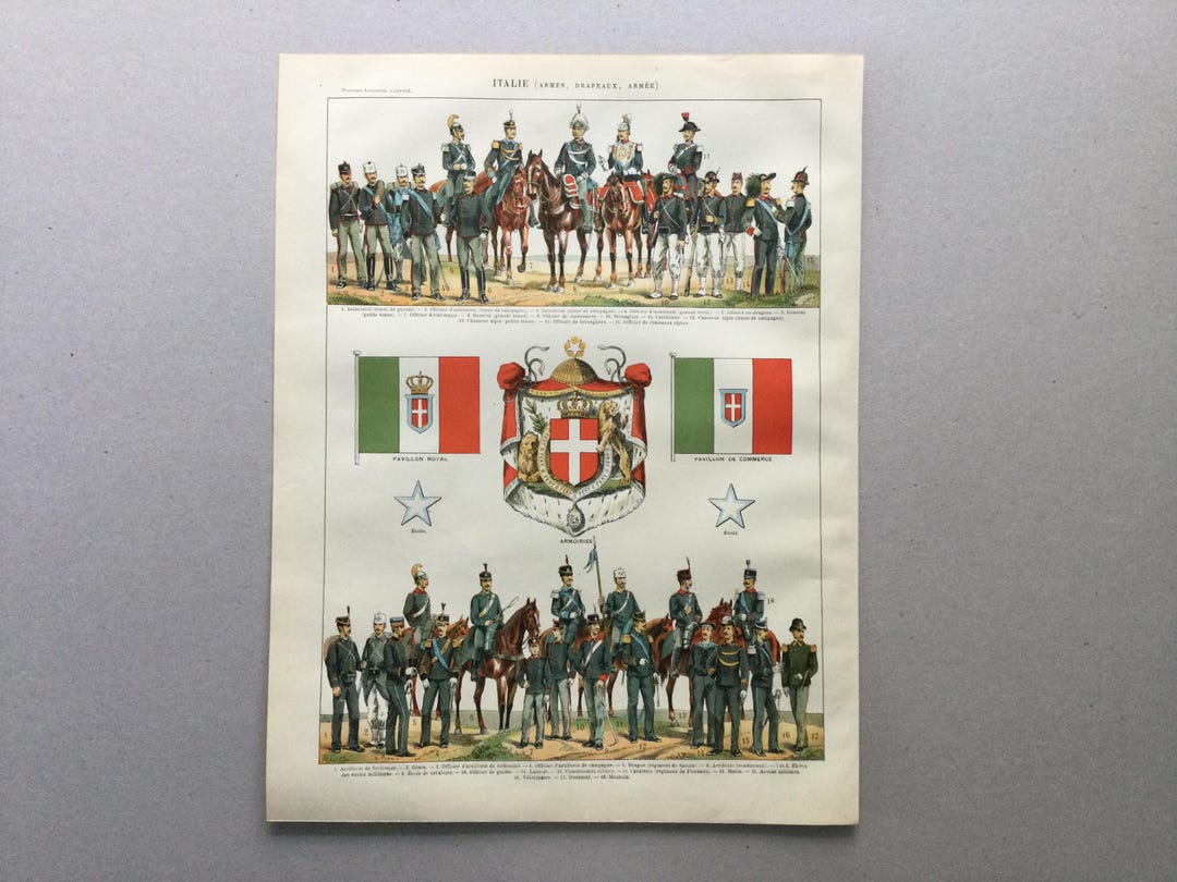 Italy Italian Army, Flag of Italy, Weapons, Old Map Italy Vintage ...
