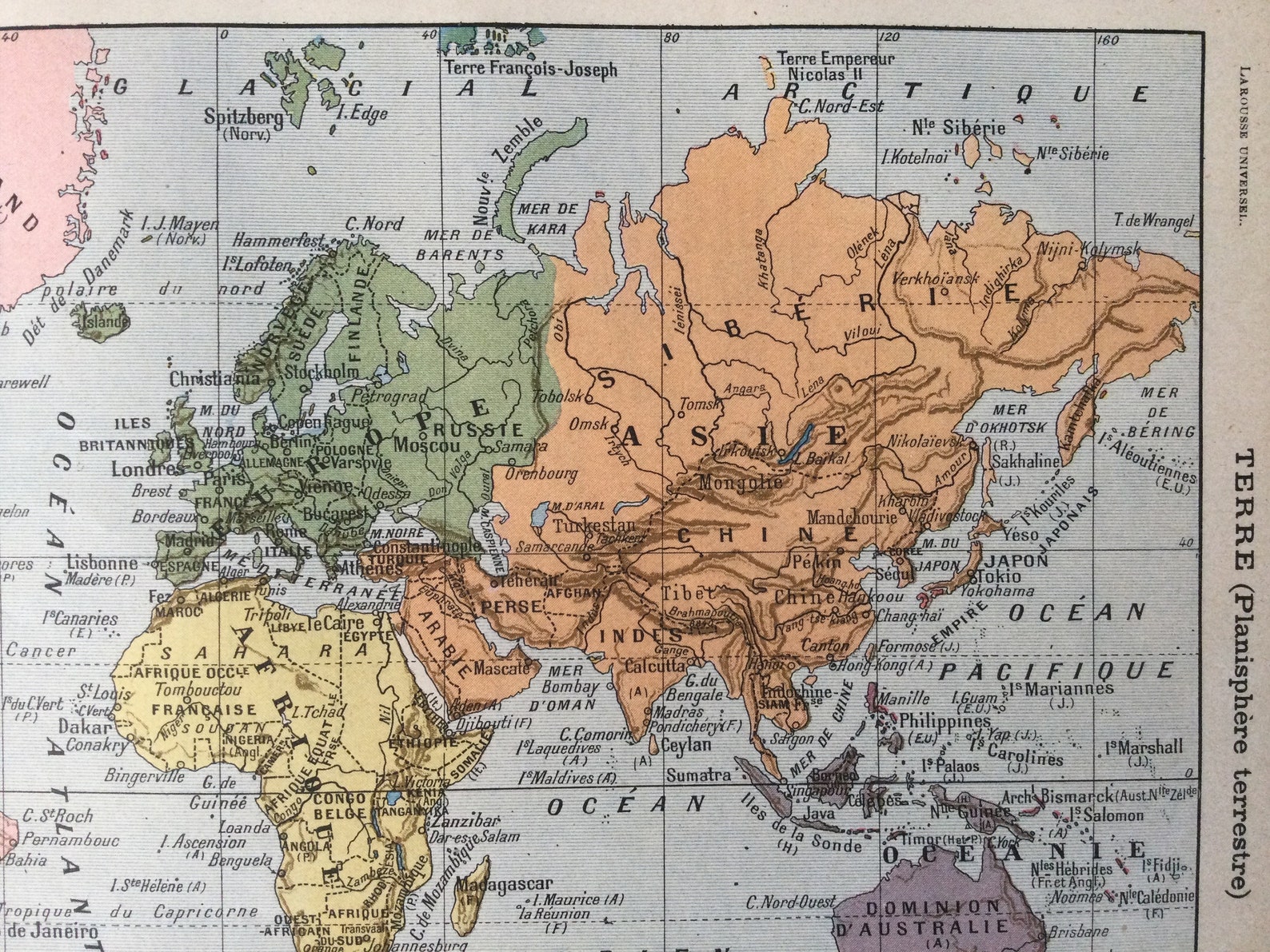 World Map Planisphere Earth Old Map World Map Old - Etsy UK