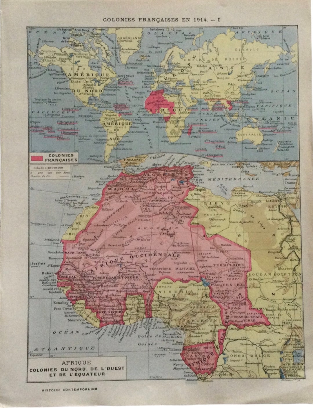 French Colonies, Colonization of Africa, Algeria, Morocco, Tunisia ...