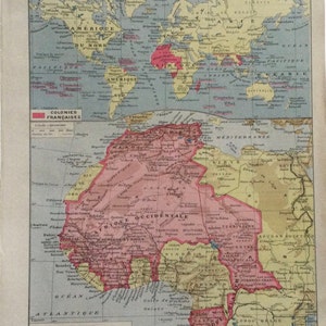 French Colonies, Colonization of Africa, Algeria, Morocco, Tunisia ...