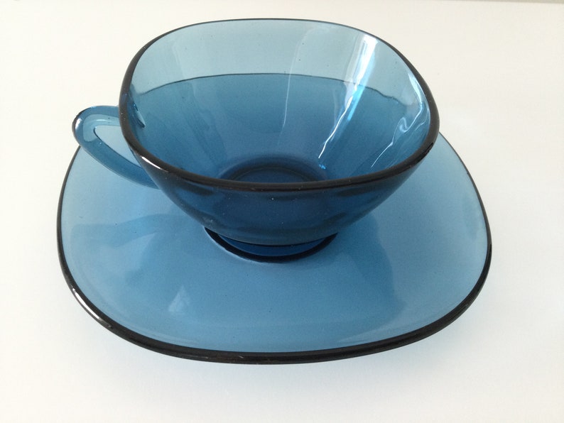1976 Vintage Cups, Vintage Coffee Cups, Blue Vereco Coffee Cups, Tea ...