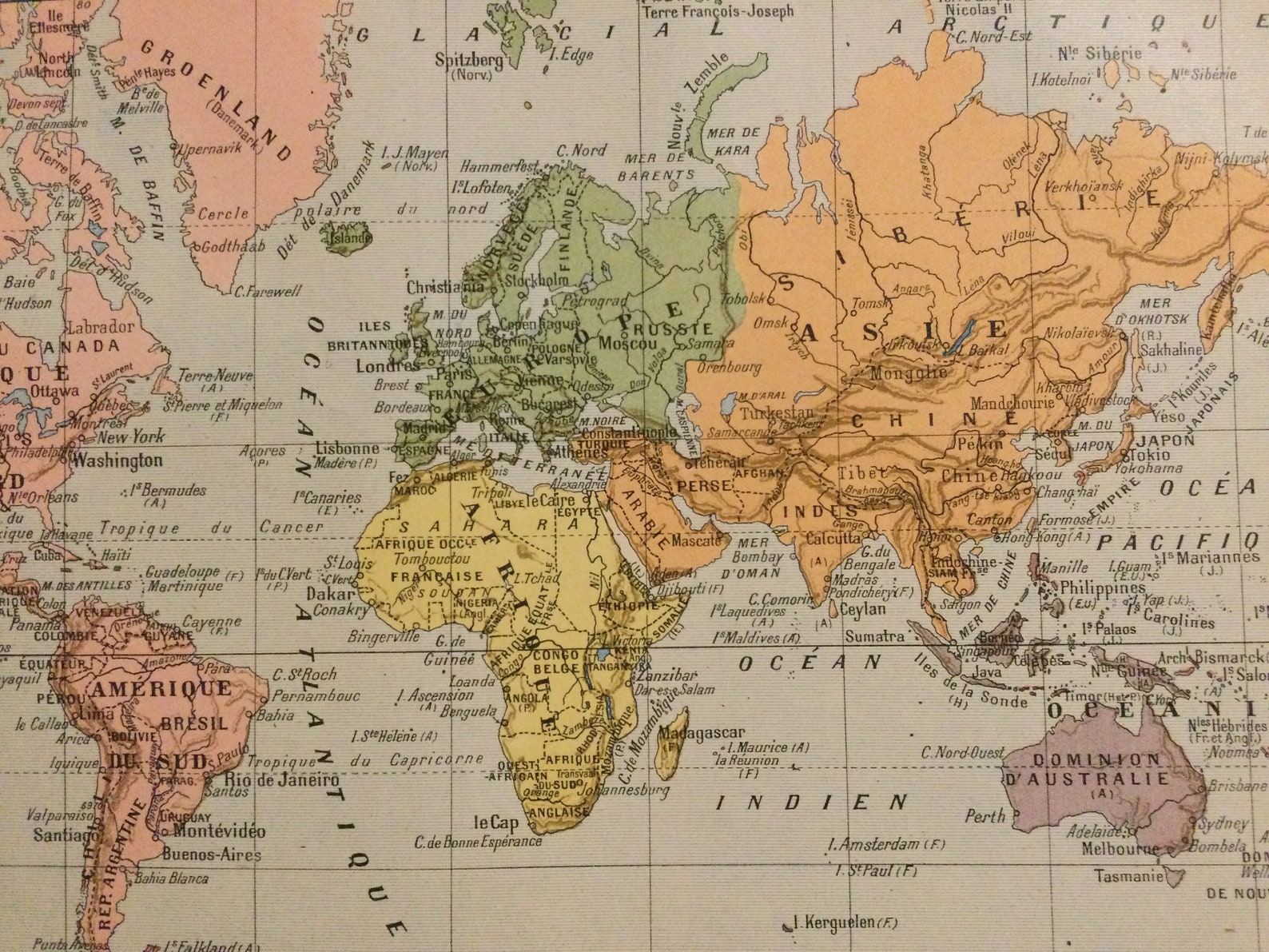 World Map Planisphere Earth Old Map World Map Old - Etsy UK