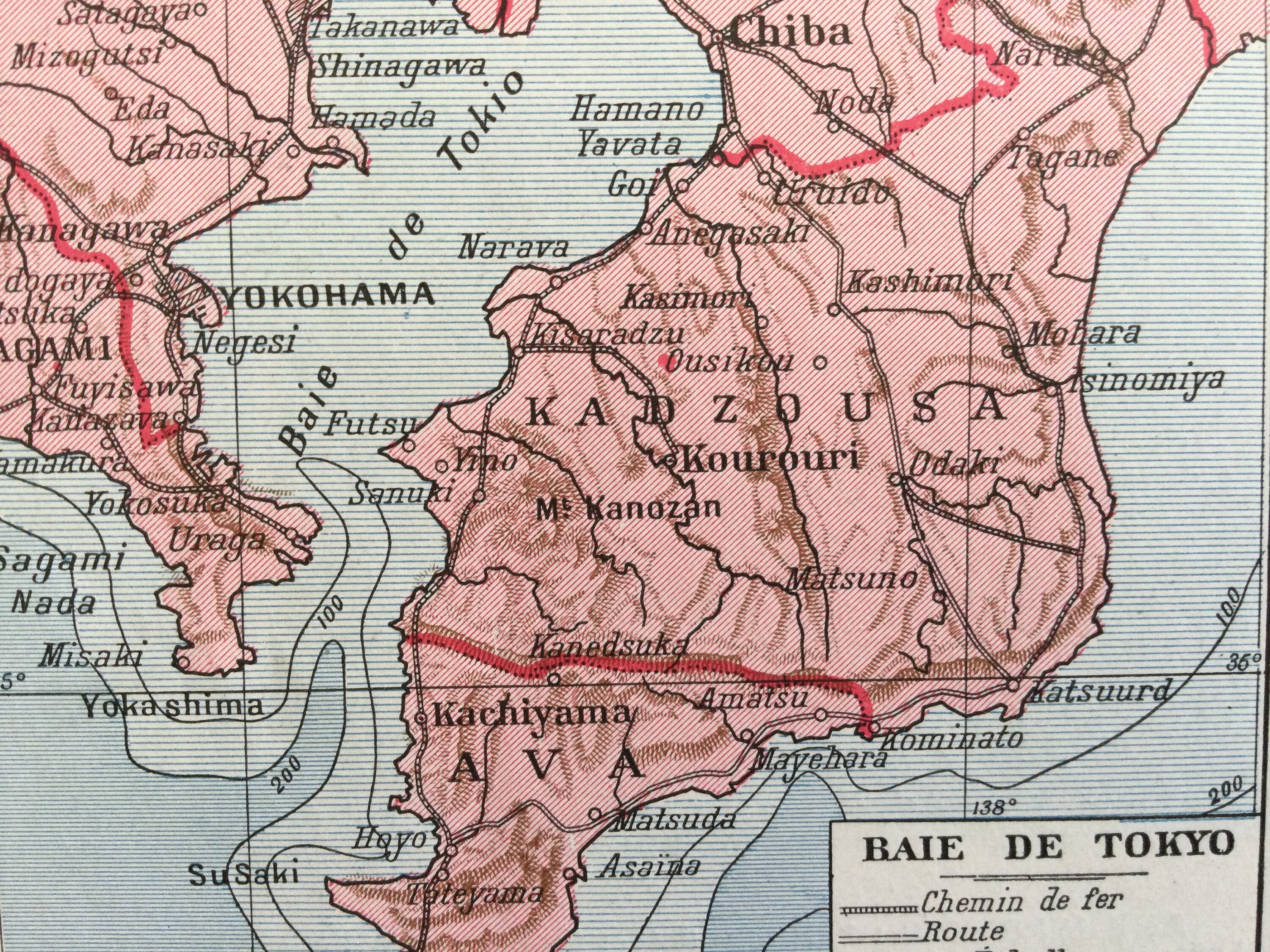 Map of Japan, Vintage Print Old Map of Japan Vintage Map Larousse ...