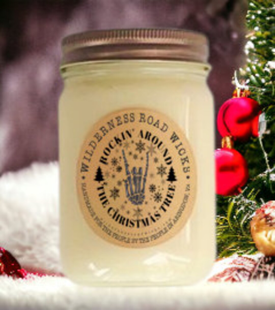 Rocking Around the Tree Natural Soy Candle - Etsy