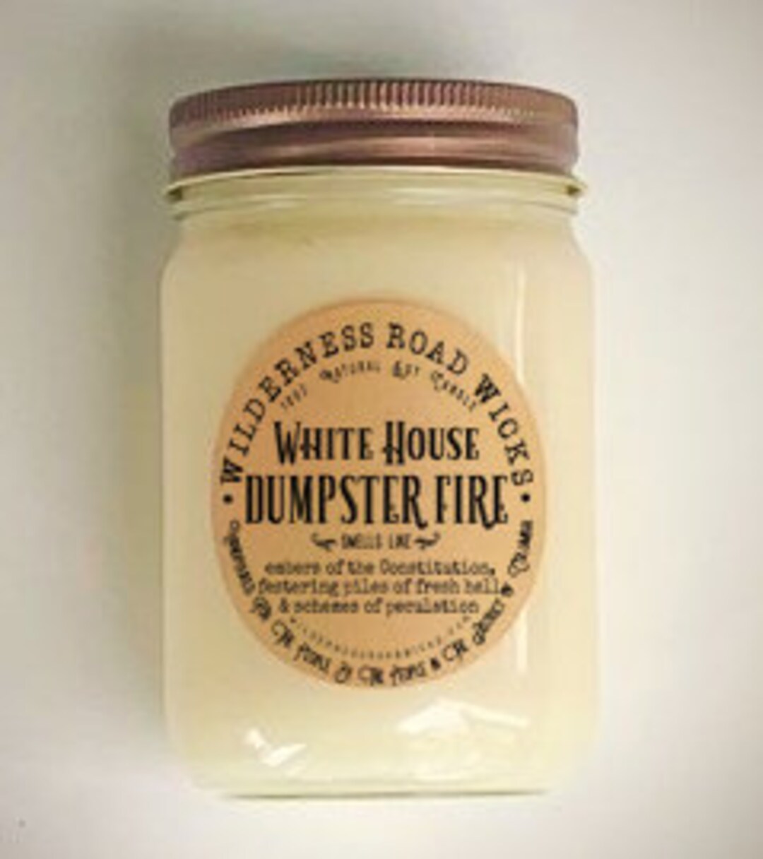 WHITE HOUSE DUMPSTER Fire Soy Candle - Etsy