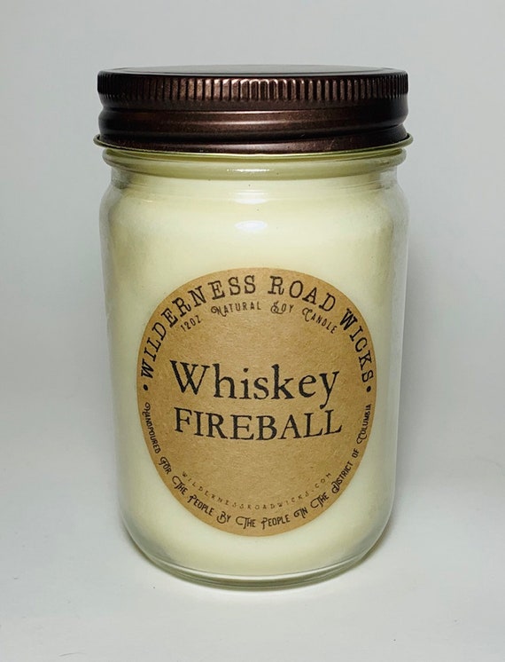 WHISKEY FIREBALL Soy Candle | Etsy