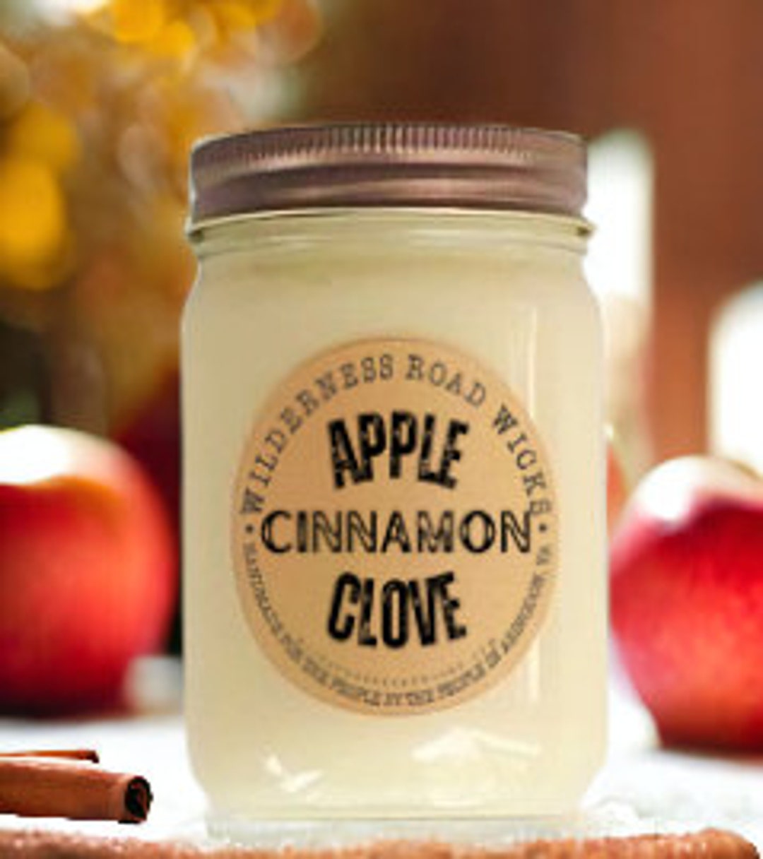 APPLE CINNAMON CLOVE Soy Candle | Fall Scent | Autumn Scent | Christmas ...