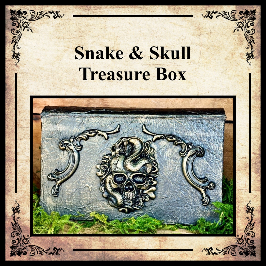 Snake & Skull Treasure / Trinket Box - Etsy