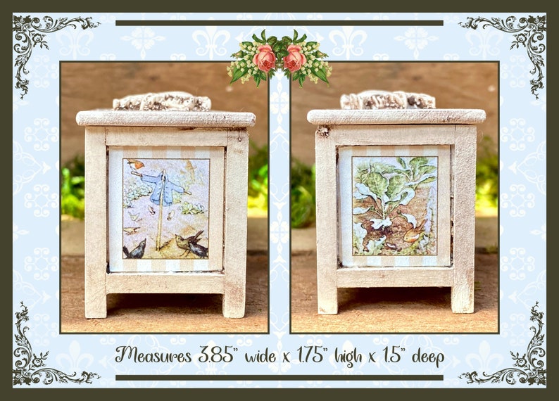 Toy Box - Part of the Peter Rabbit Dollhouse / Miniature Collection - Etsy