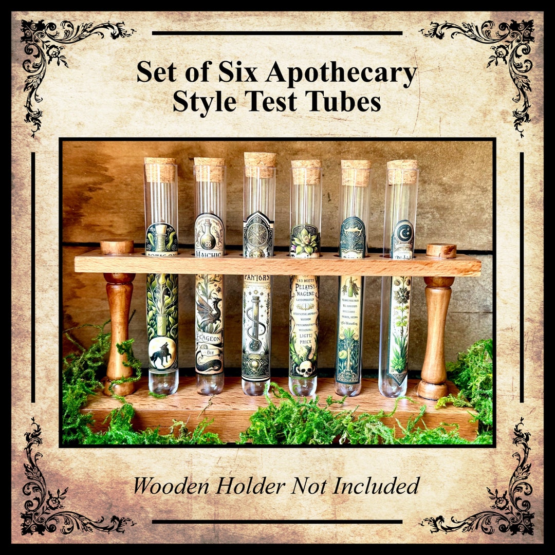 Test Tube Potion Vial Set - From the Alchemist’s Cache… a Captivating ...
