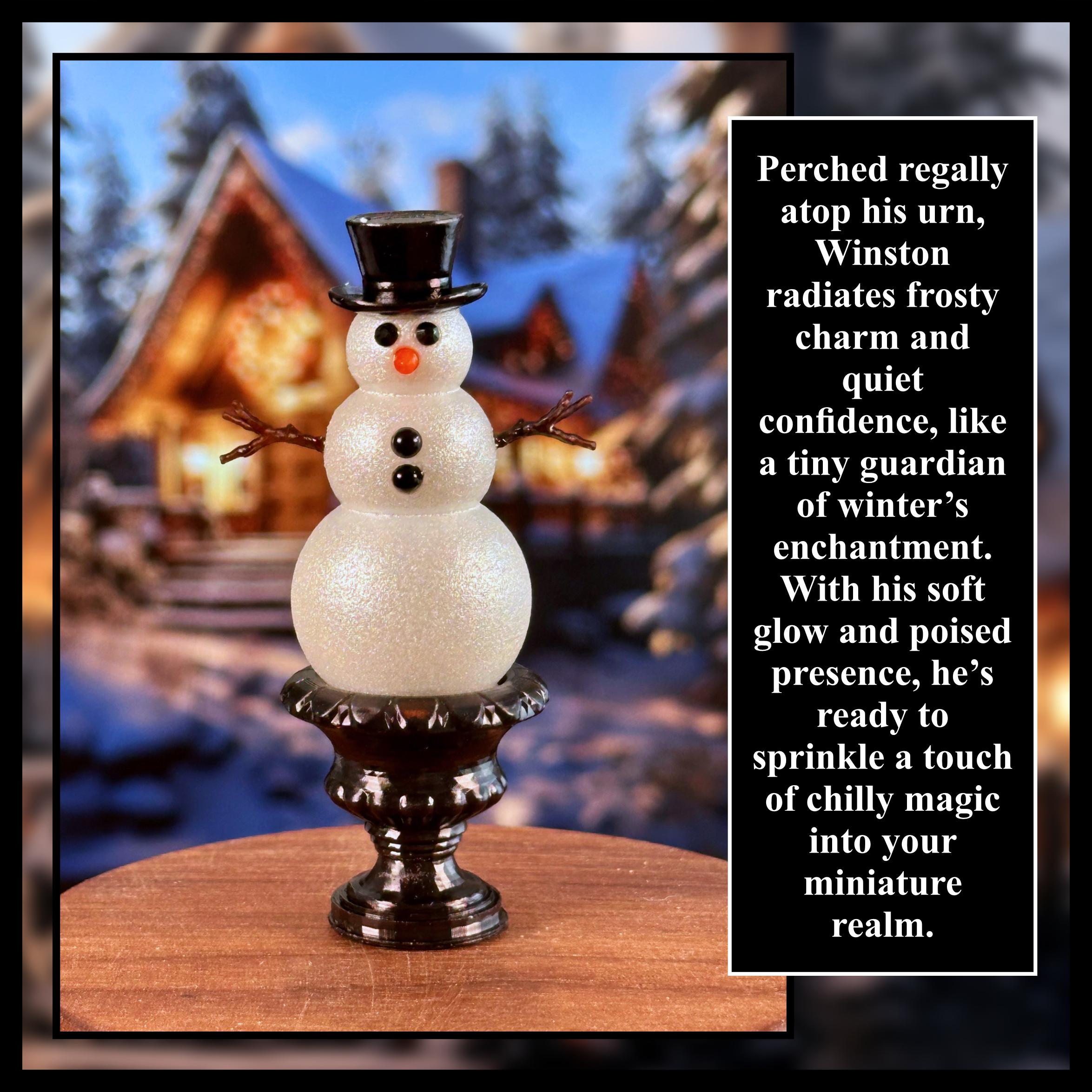 Winston the Christmas / Winter Light up Snowman Topiary - a Dollhouse ...