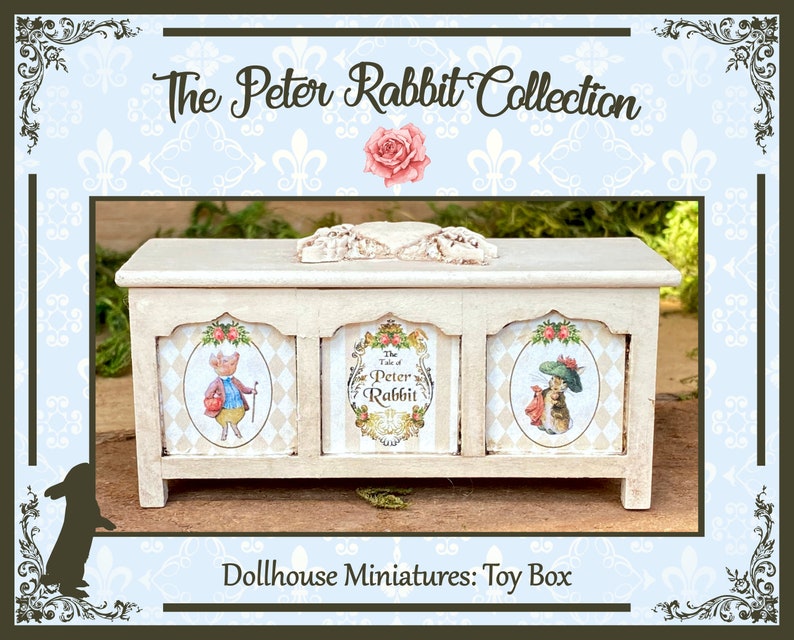Toy Box Part of the Peter Rabbit Dollhouse / Miniature | Etsy