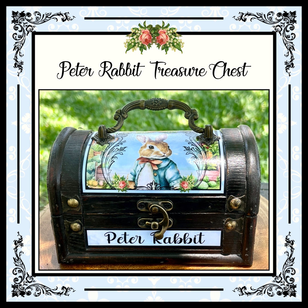 Personalizable Peter Rabbit Keepsake Treasure Chest / Box - Perfect ...