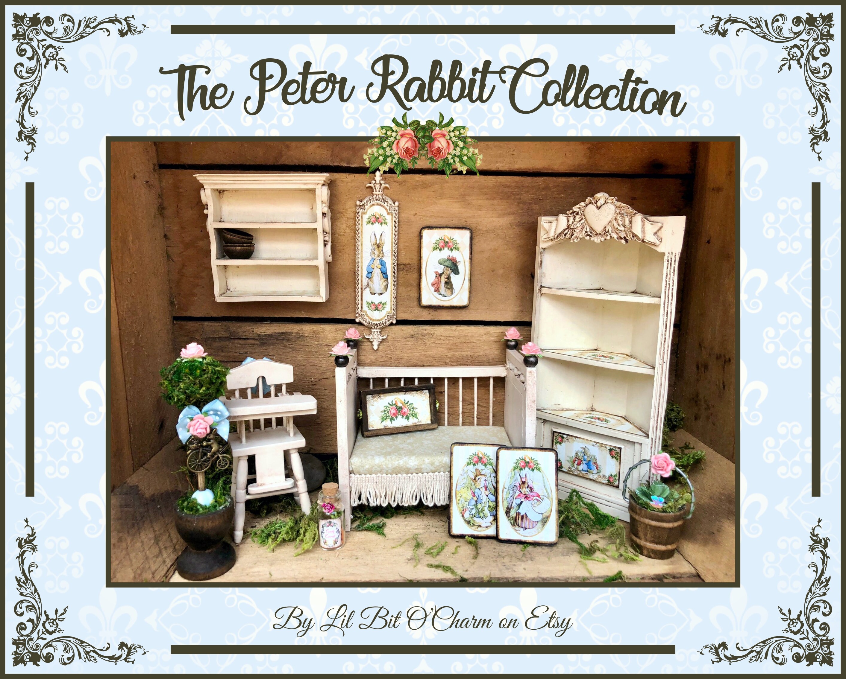 Toy Box Part of the Peter Rabbit Dollhouse / Miniature | Etsy