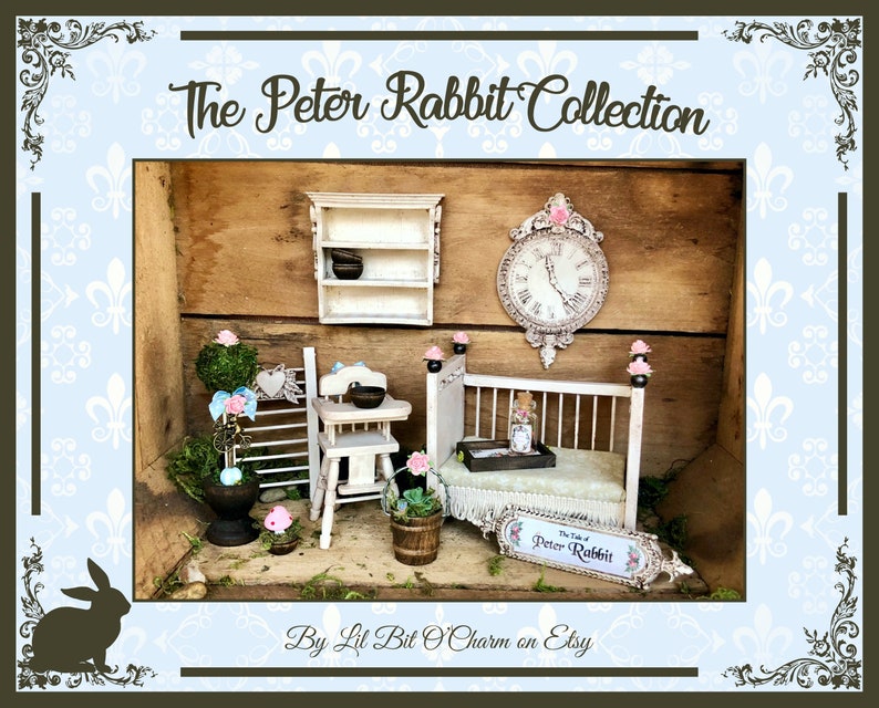 Bassinet Part of the Peter Rabbit Dollhouse / Miniature | Etsy