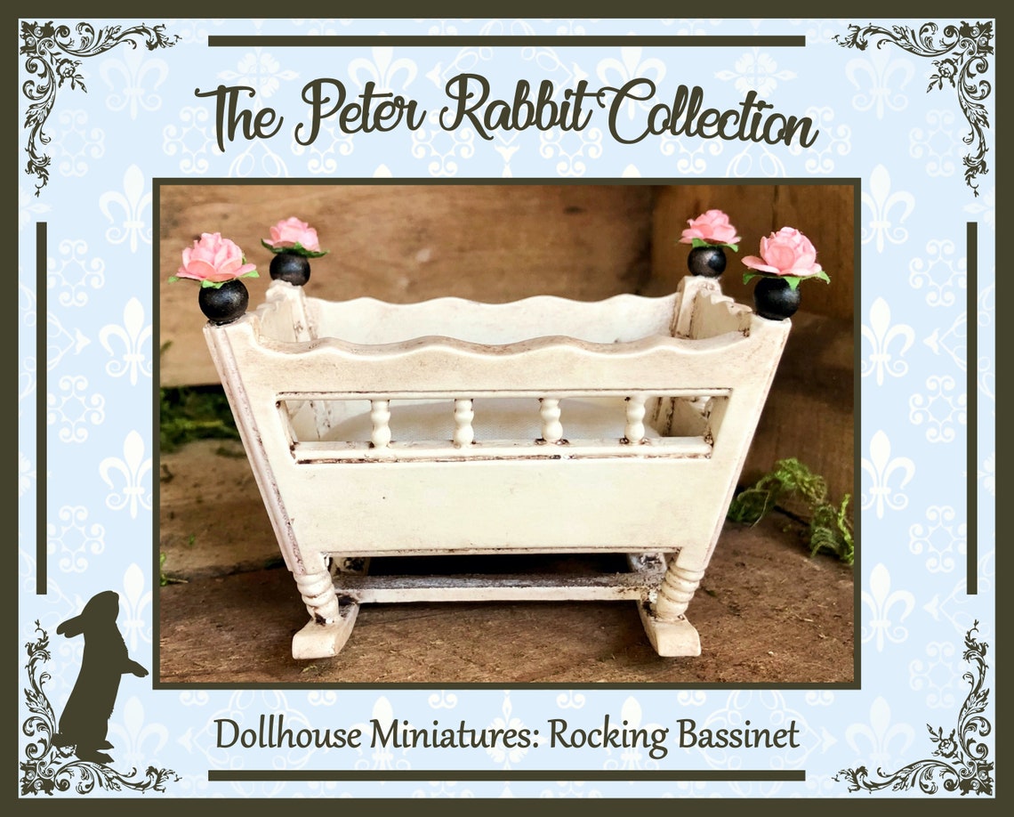 Bassinet Part of the Peter Rabbit Dollhouse / Miniature | Etsy