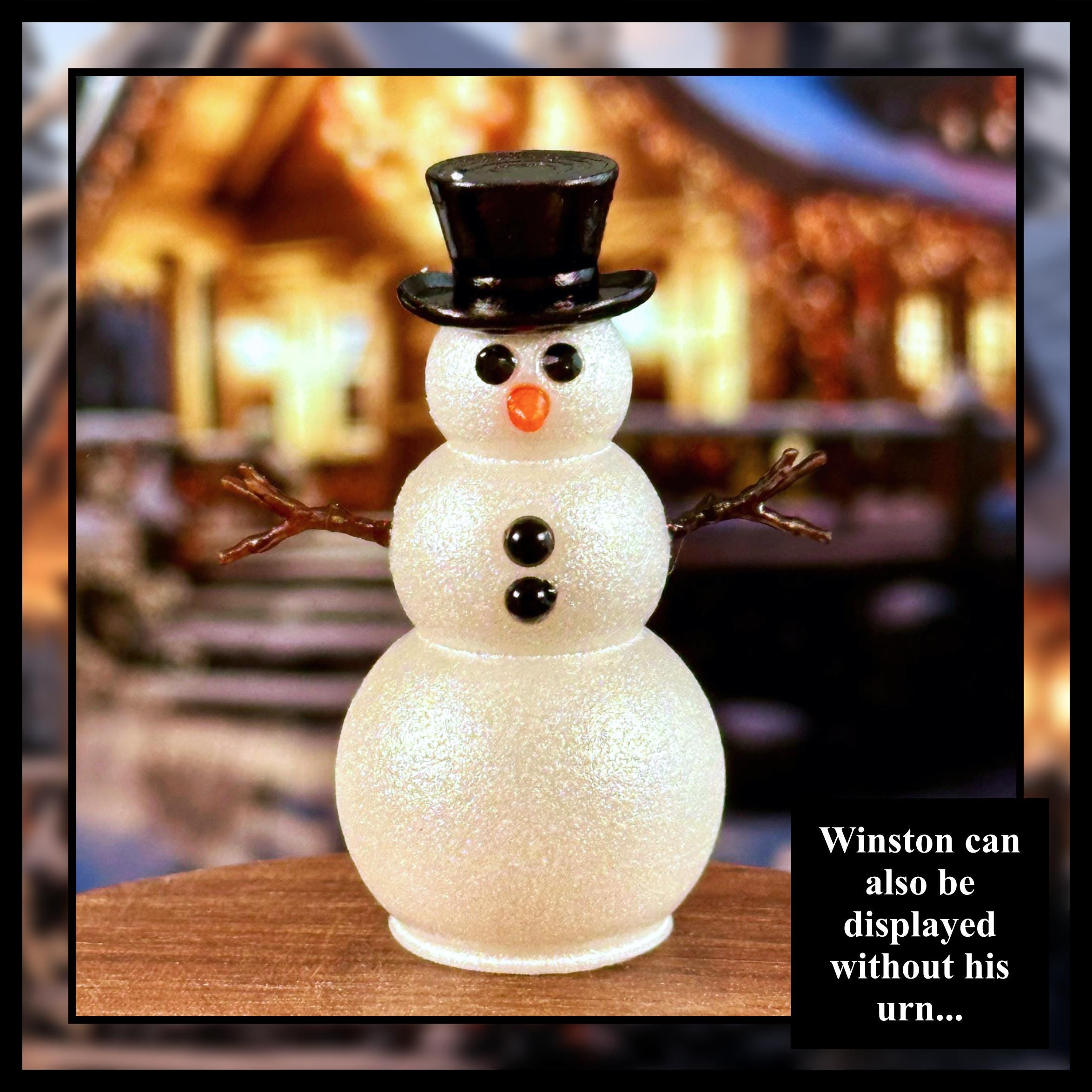 Winston the Christmas / Winter Light up Snowman Topiary - a Dollhouse ...