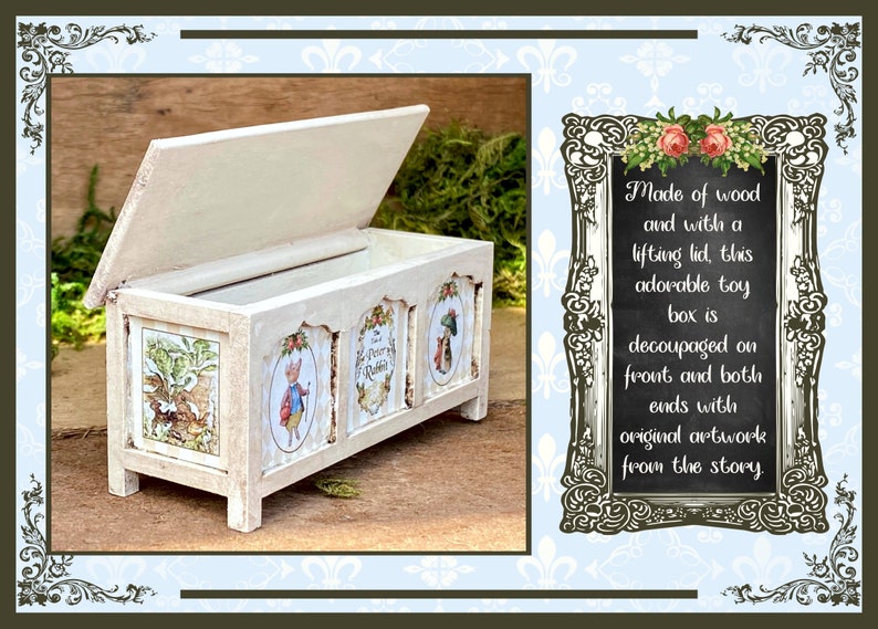 Toy Box Part of the Peter Rabbit Dollhouse / Miniature | Etsy
