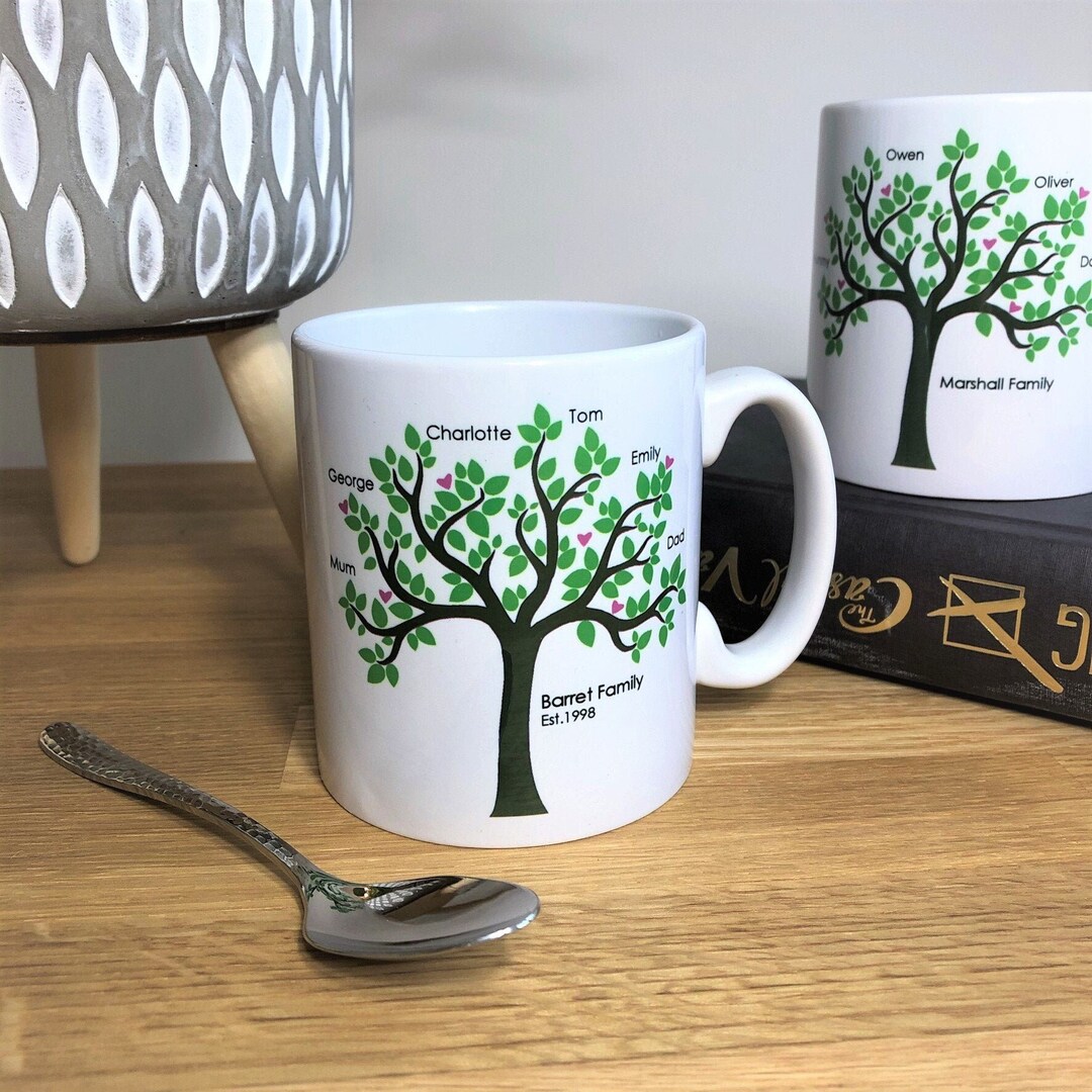 Personalised Family Mug - Family Tree Cup - Etsy