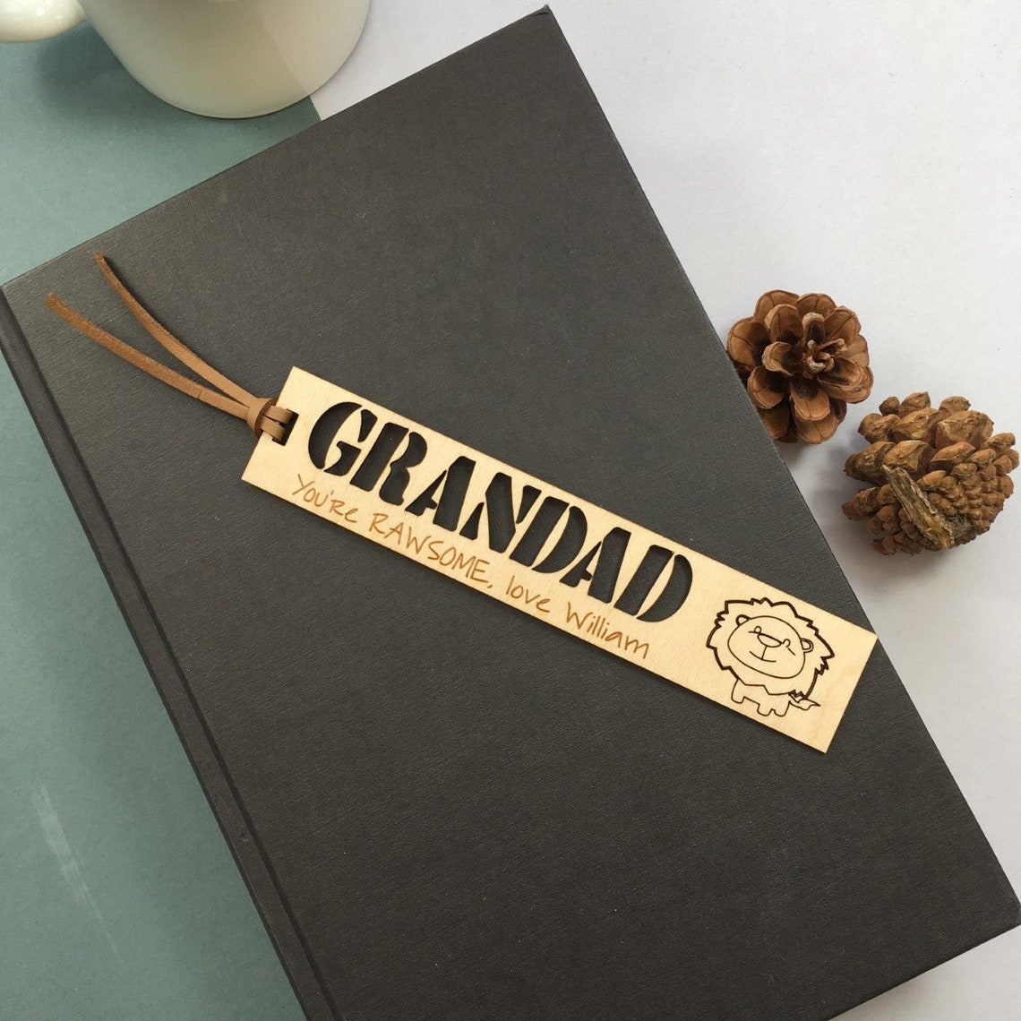 Personalised Wooden Bookmark, Christmas, X Mas, Laser Cut Wooden Gift ...