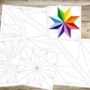 Orb Star FPP Quilt Block, PDF Pattern - Etsy