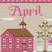 April Cross Stitch Pattern April Monthly Sampler Calendar - Etsy