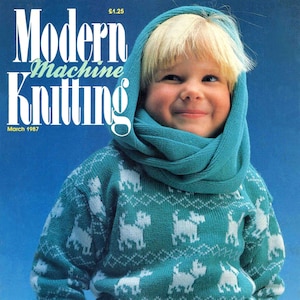 Vintage Knitting Machine Pattern Magazine|modern Machine Knitting March ...
