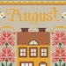 August Cross Stitch Pattern August Monthly Sampler Calendar | Etsy