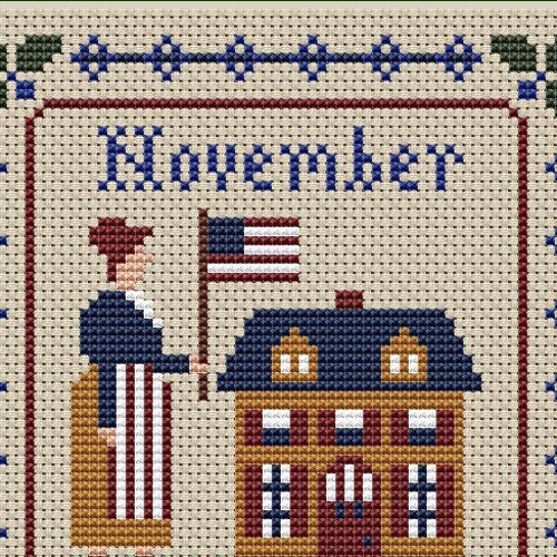 August Cross Stitch Pattern August Monthly Sampler Calendar - Etsy