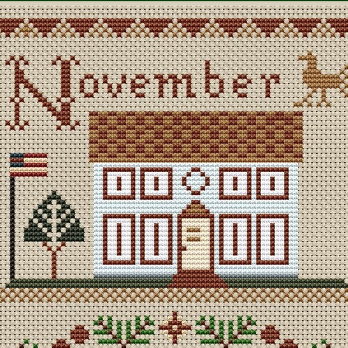 January Cross Stitch Patternjanuary Monthly Sampler Calendar - Etsy