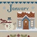 January Cross Stitch Pattern: Monthly Sampler, Calendar (PDF Download ...
