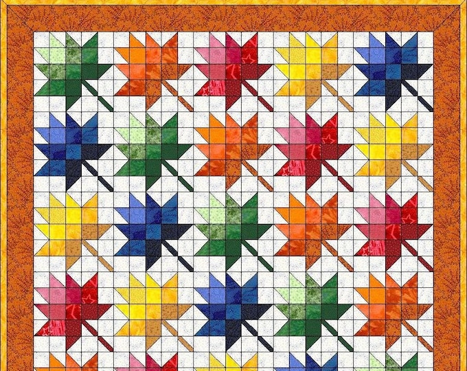 Forest Floor Quilt Pattern by Pattern Basketautumn Quiltleavesautumn ...