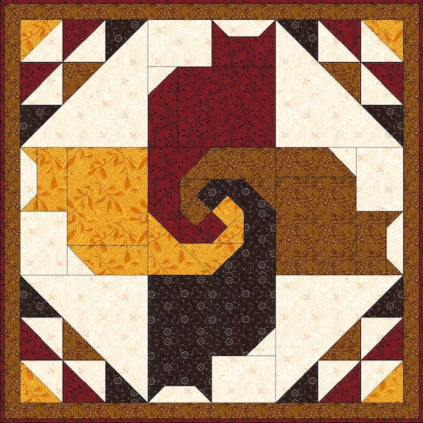 Cat Quilt Pattern - Etsy