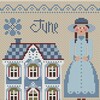 Calendar Girls, January Cross Stitch Pattern,january Monthly Sampler ...