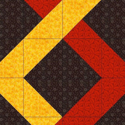 Digital PDF Quilt Block Patternwoven Chevron Quilt Block - Etsy