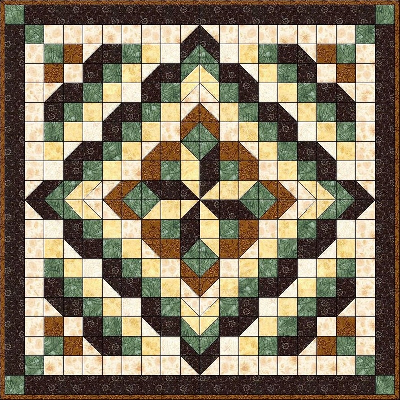 Star Block Wall Pattern - Etsy