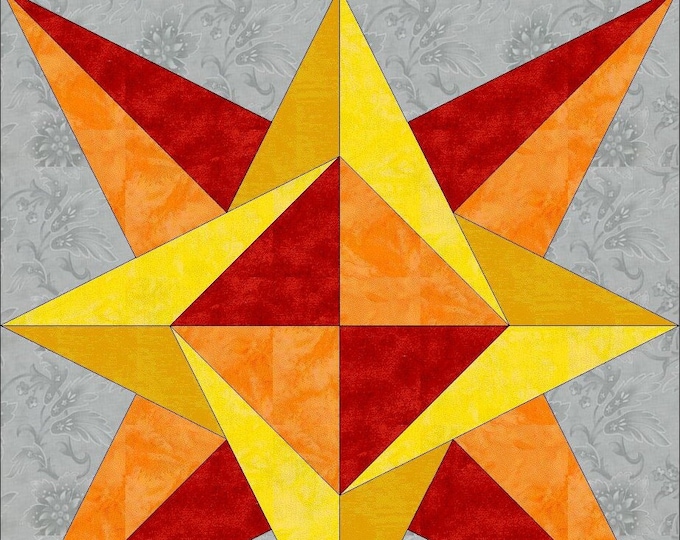 Woven Star Quilt Pattern Simple Step by Step Instructions Full Video Tutorial - Etsy Canada