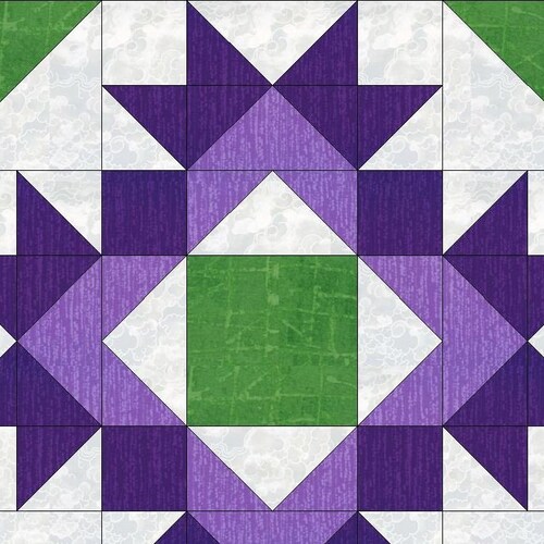 Amish Star Quilt Block Pattern Download - Etsy